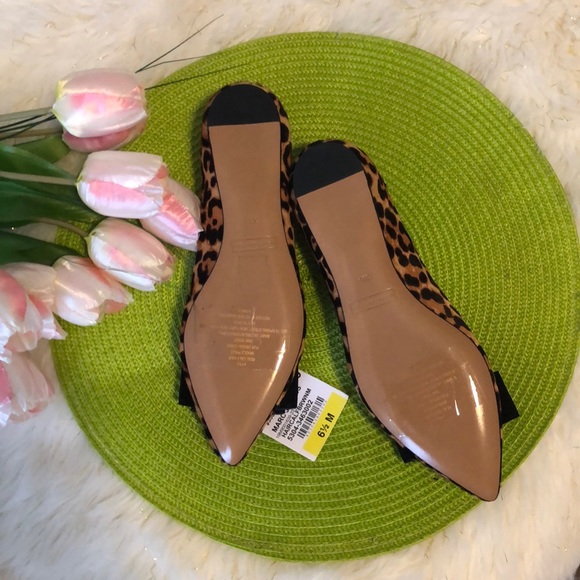 Marc Jacobs | Shoes | New Marc Jacobs Pointy Toe Flats Cheetah ...